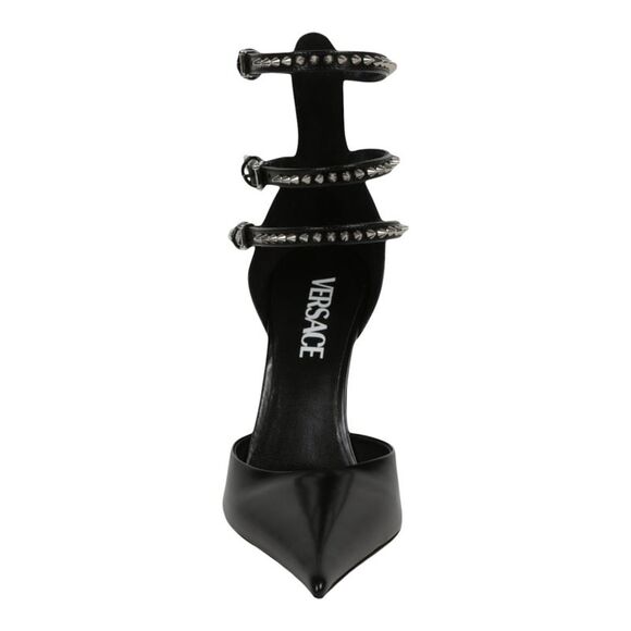 Versace | Shoes | Versace Spiked Pin Point Pumps Black Womens | Poshmark